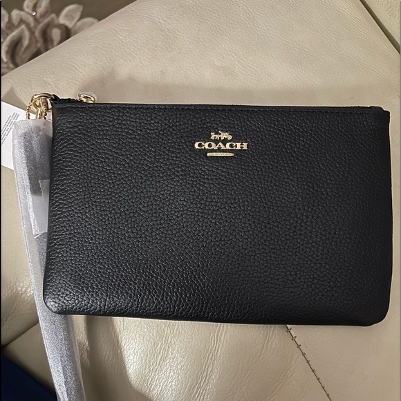 Bags | Coach Four Style Pebble Grain Wristlet | Poshmark